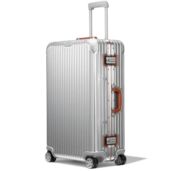 Rimowa Original Check-In L Twist Suitcase - Silver And Brown
